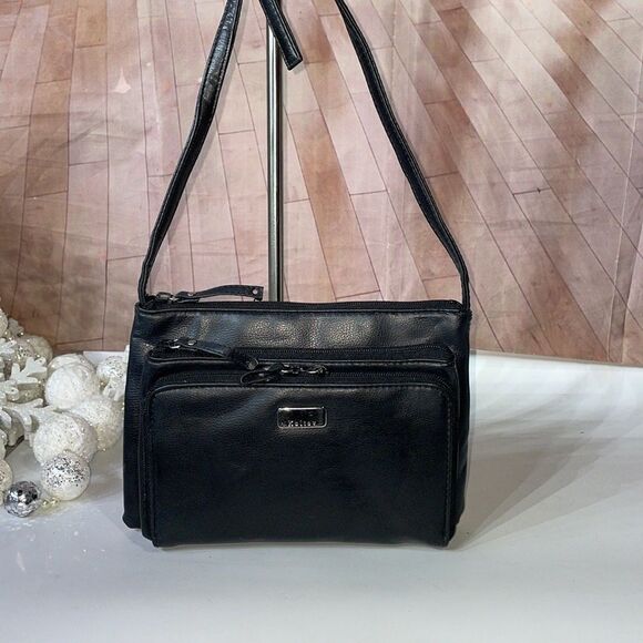 Koltov | Bags | Beautifulkoltov Black Genuine Leather Organizer ...